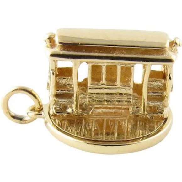 Estate | Jewelry | Vintage 4 Karat Yellow Gold Articulated Cable Car ...